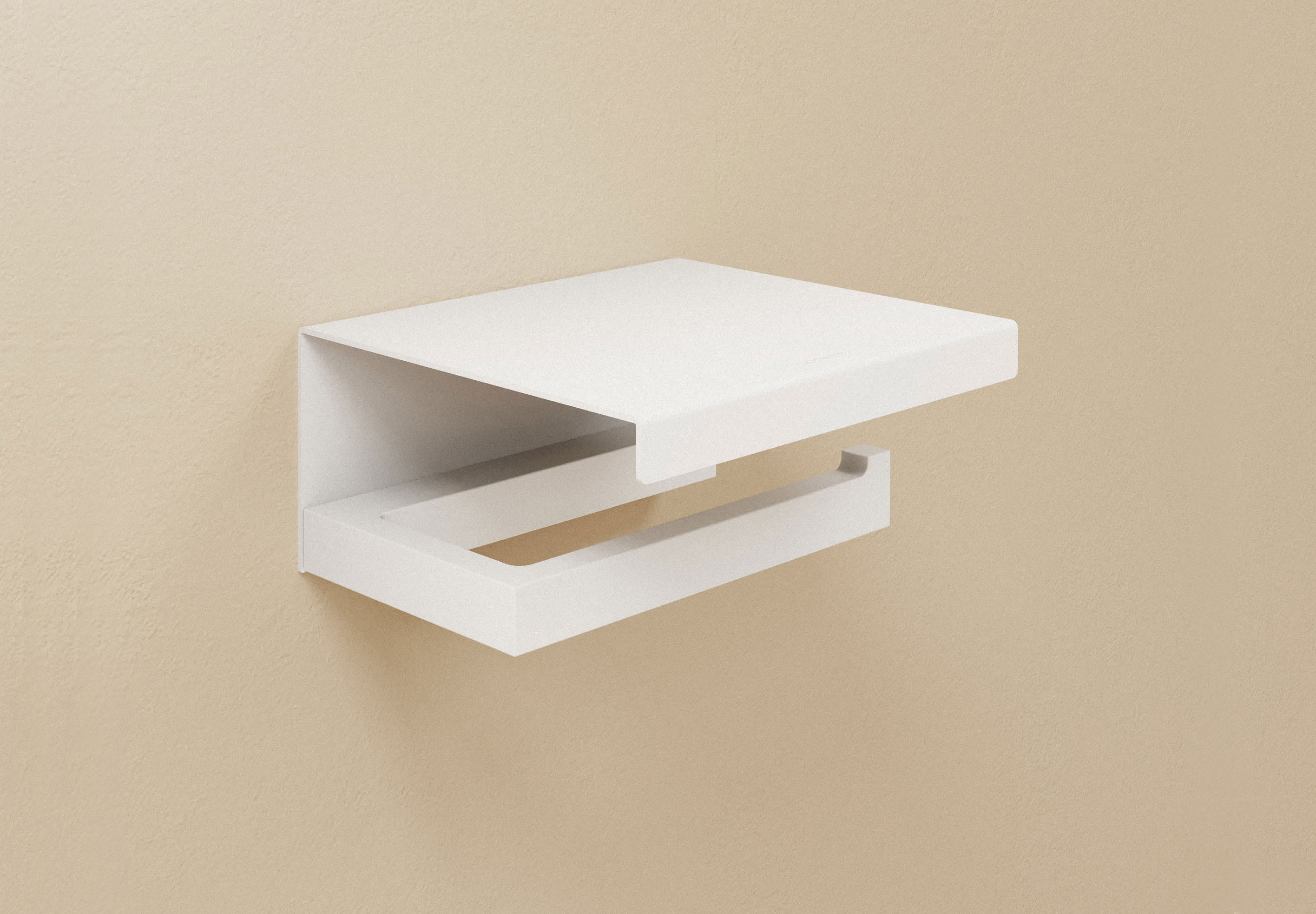 The Grid 14.1x6.5x13 cm noir mat porte-rouleau de papier toilette avec ...